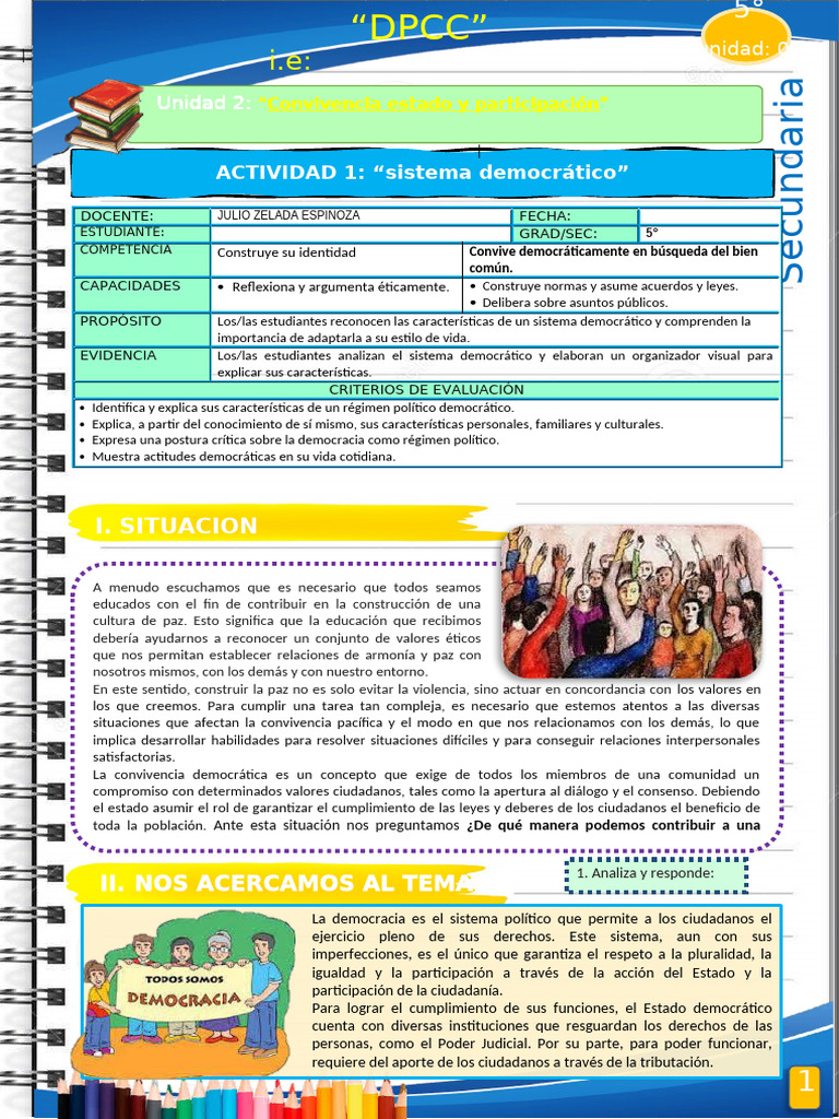 5° DPCC -ACTV.01-UNI.2 2023 | PDF