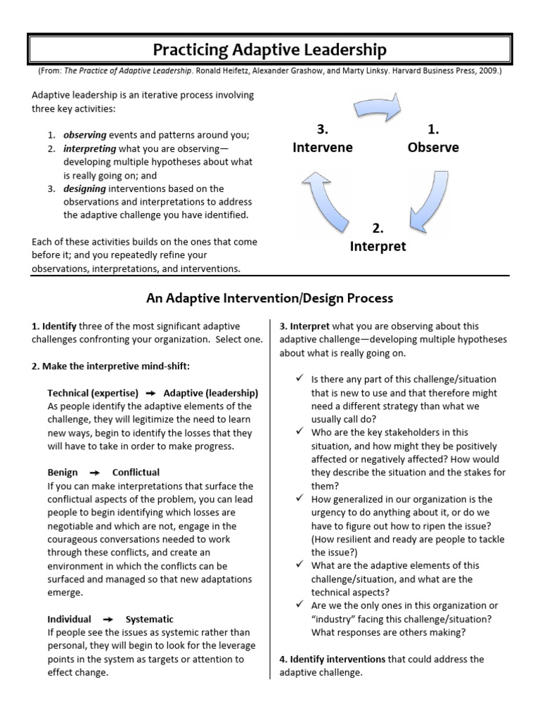 Adaptative Leadership | PDF
