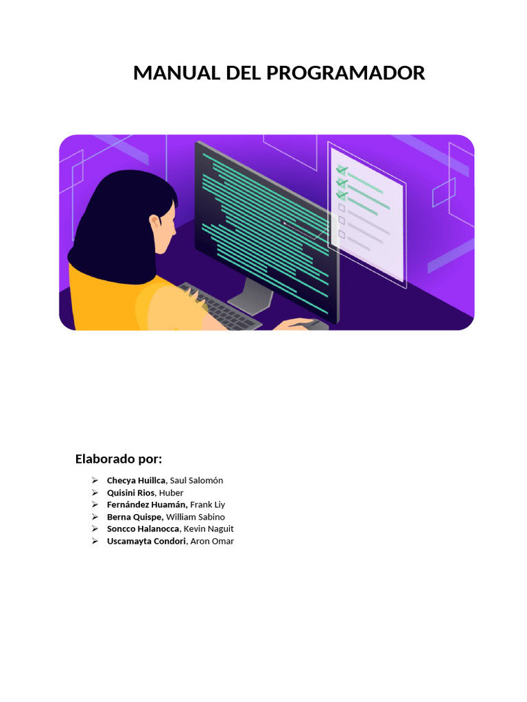 MANUAL DEL PROGRAMADOR II | PDF