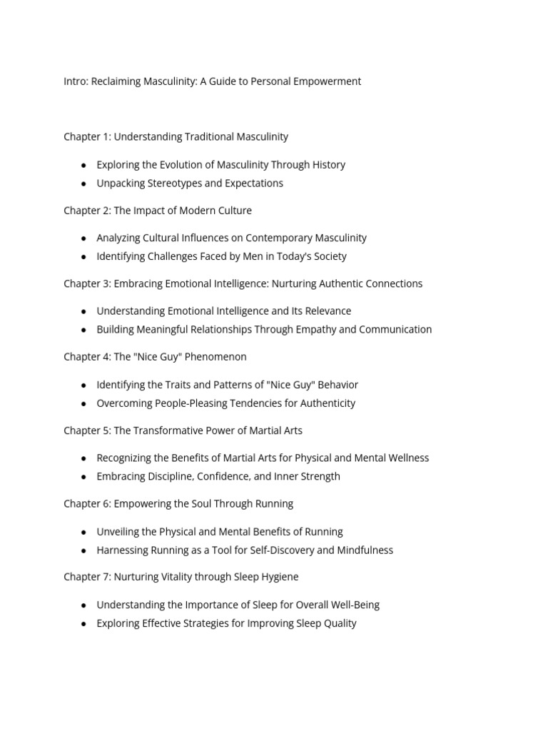Reclaiming Masculinity A Comprehensive Guide To Authenticity ...
