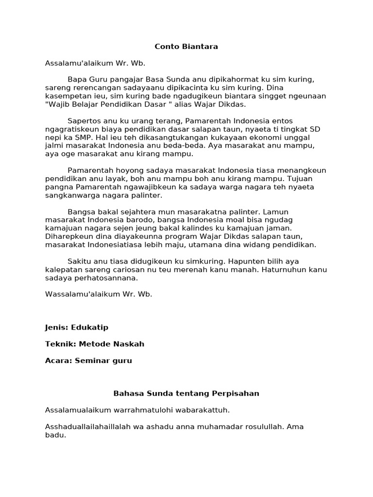 Conto Biantara | PDF