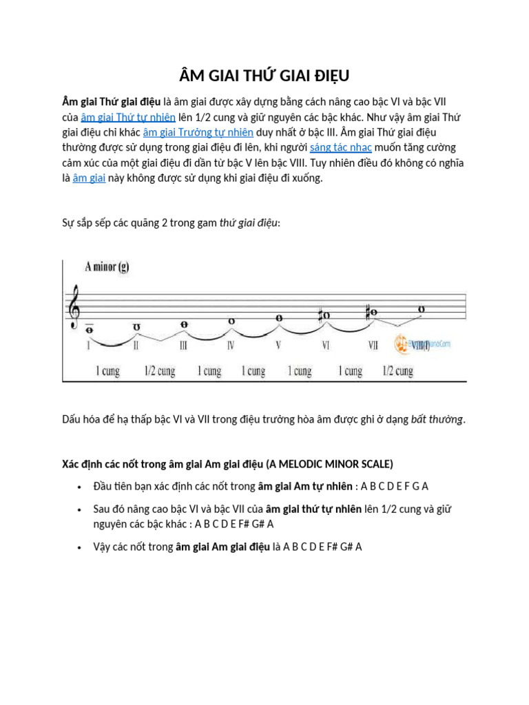 ÂM GIAI THỨ GIAI ĐIỆU | PDF
