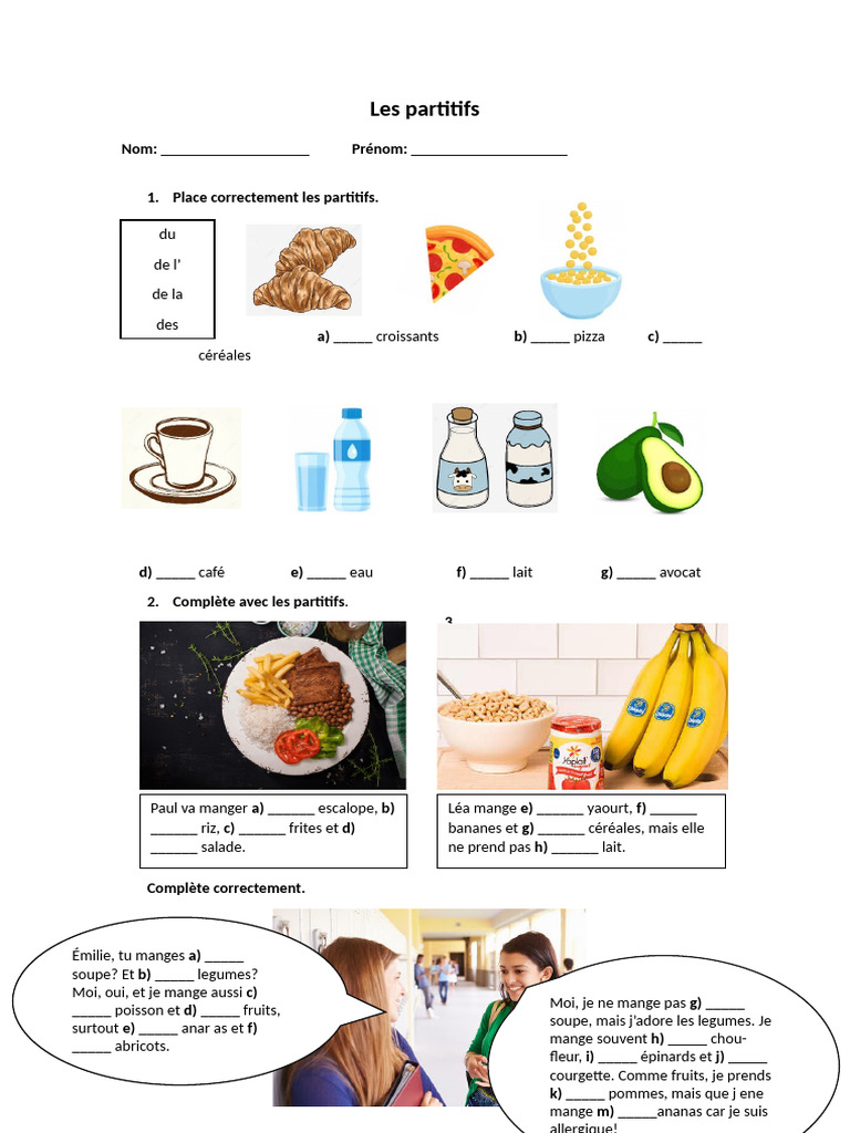 Les Partitifs | PDF