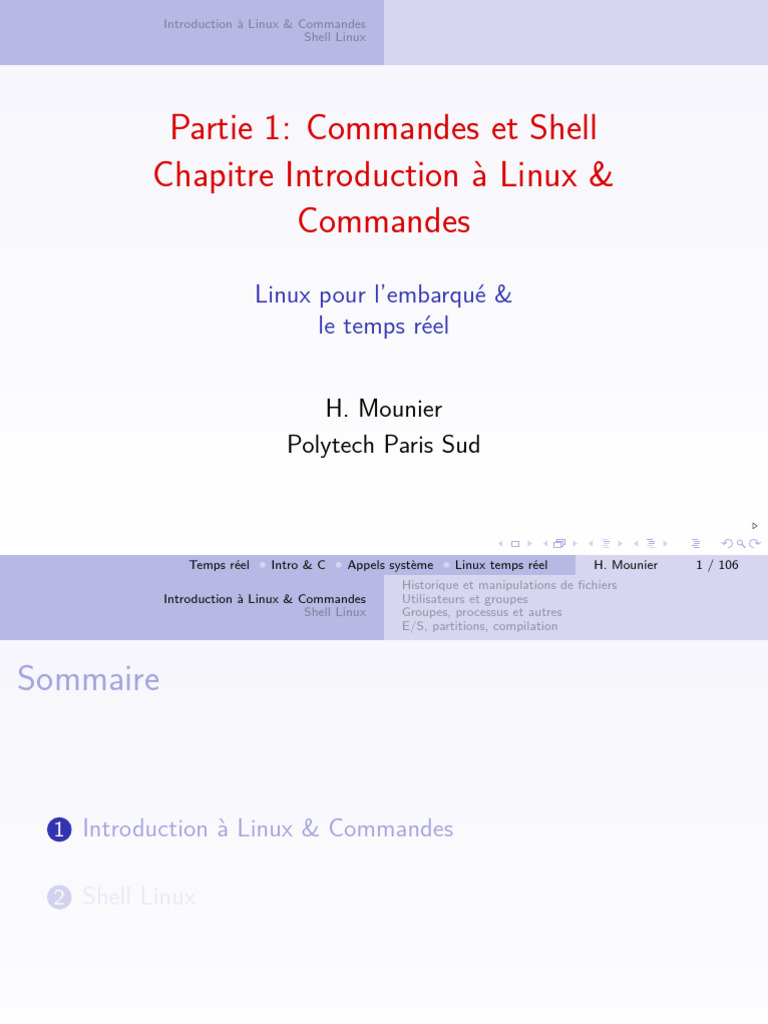 TspUnixM1E3AMain FR | PDF