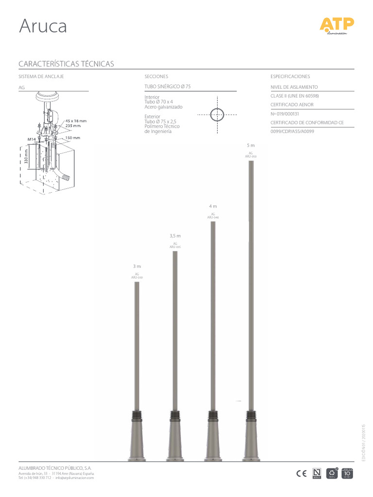 Ficha Tecnica Aruca | PDF