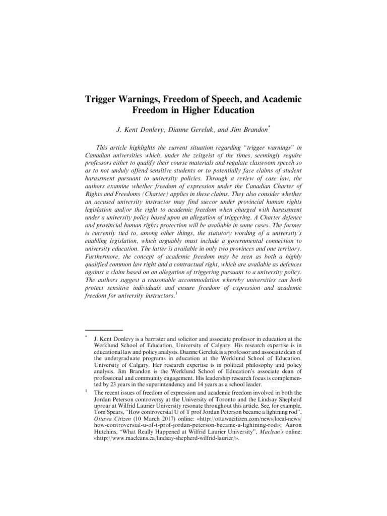 Trigger Warnings | PDF