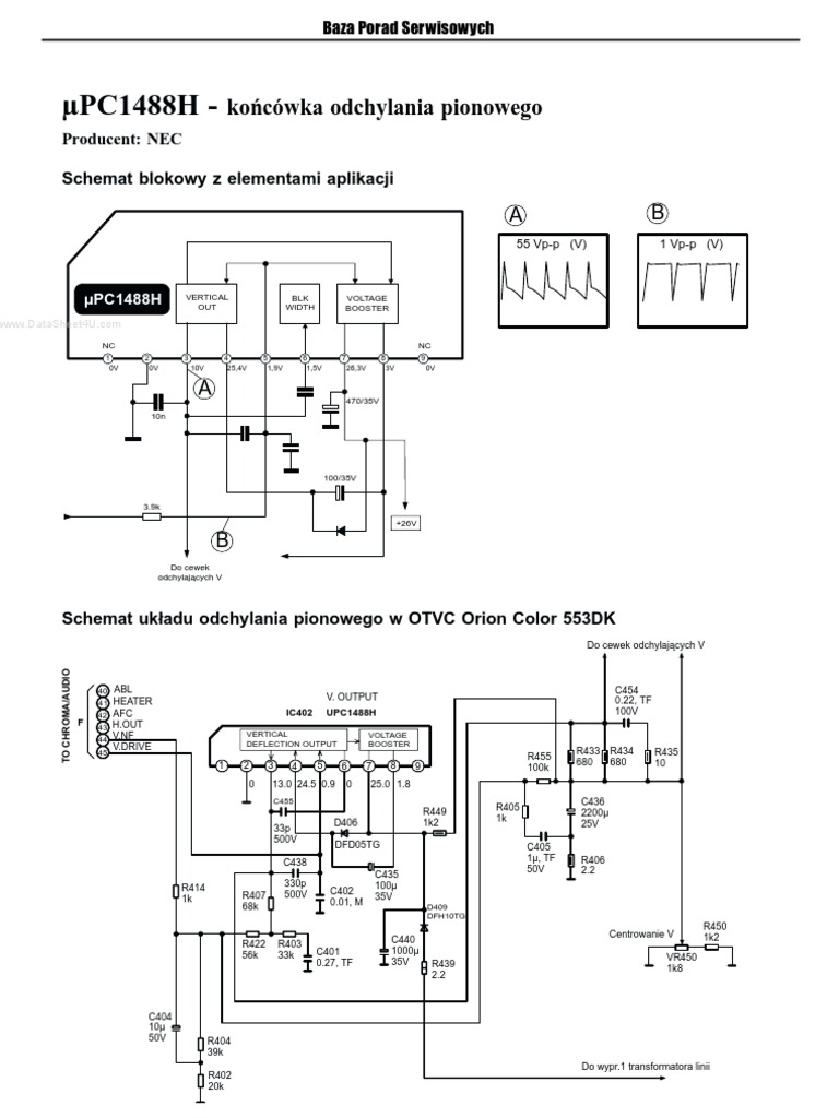 Vertical Deflection Circuit for UPC1488H | PDF | Science & Mathematics ...
