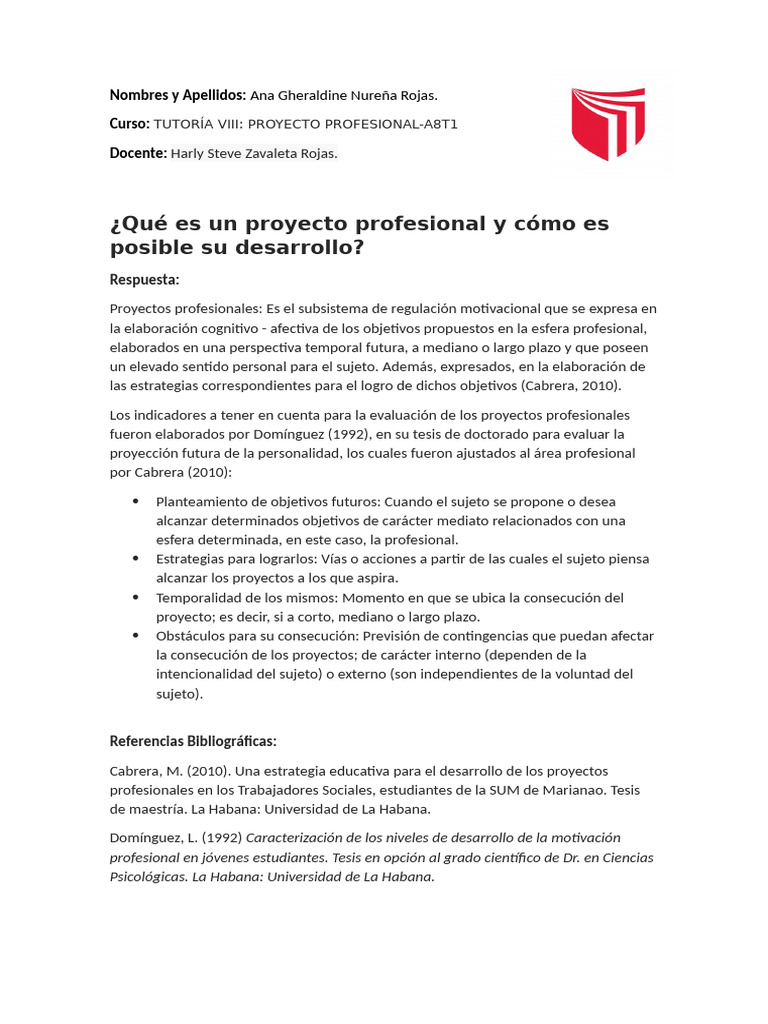 Sesion N°01 Tutoria VIII | PDF