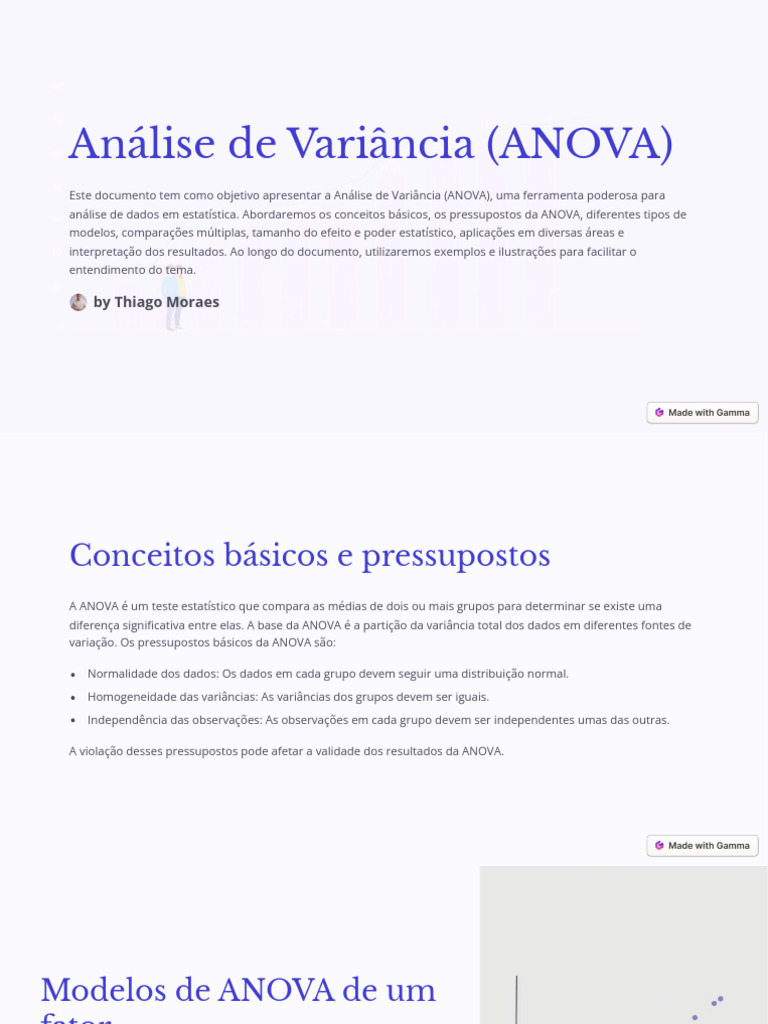 Analise de Variancia ANOVA | PDF
