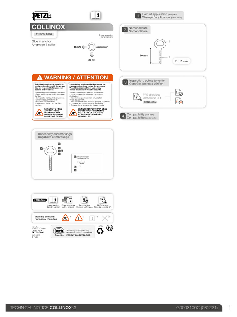 Technical Notice COLLINOX 1 | PDF