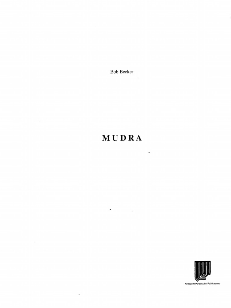 Bob Becker Mudra | PDF