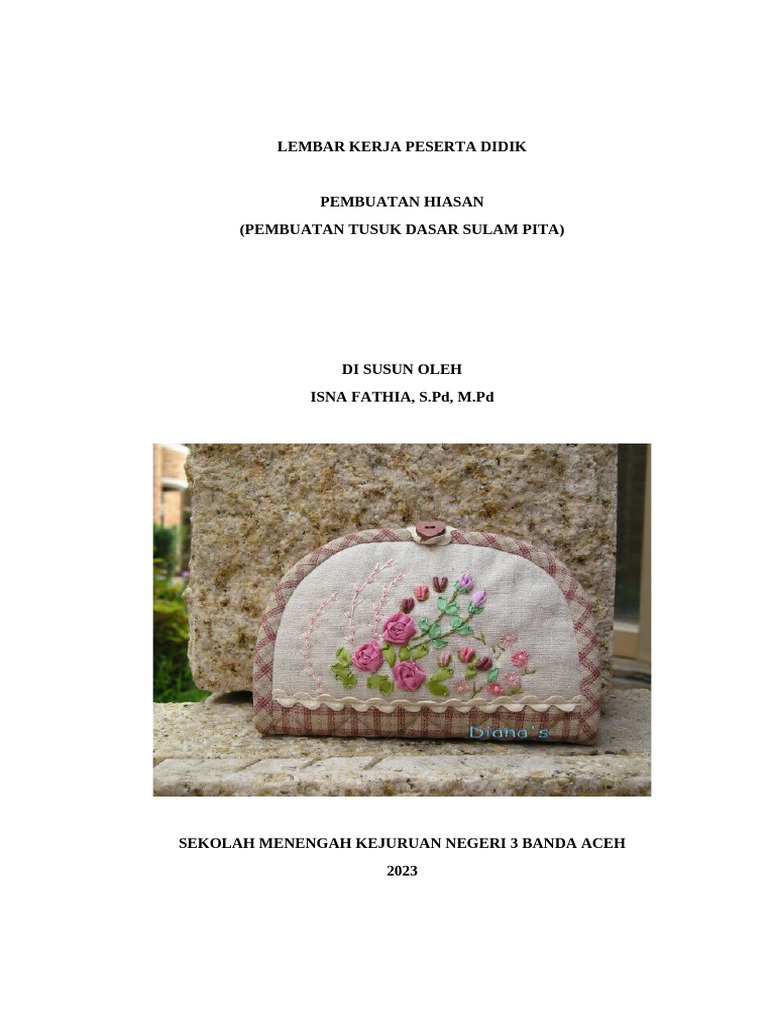 LKPD Hiasan Busana Sulam Pita | PDF