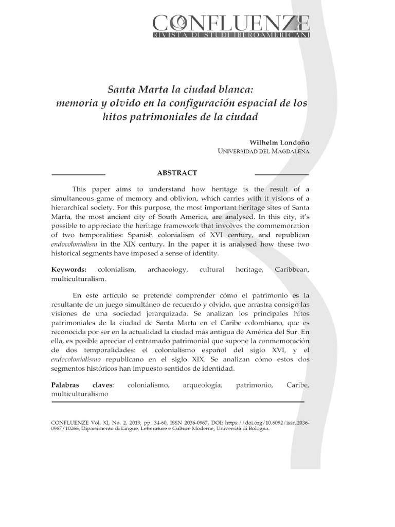 Guarda Santa Marta La Ciudad Blanca - Memoria y Olvido en La ...