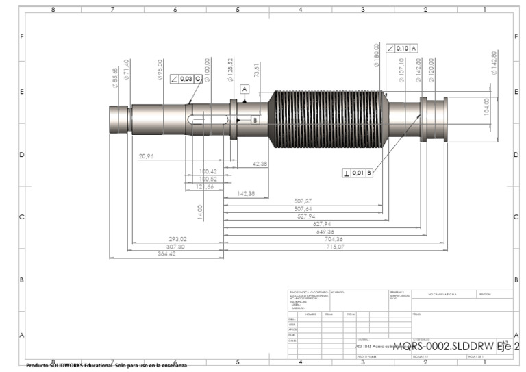 MQRS-0002.SLDDRW Eje 2 | PDF