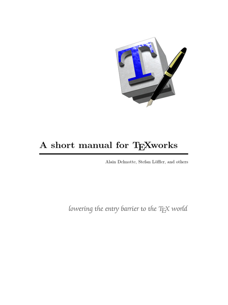 TeXworks Manual 09FEB2024 | PDF