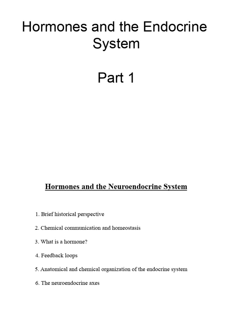 Lecture07 Hormones1 2022 | PDF