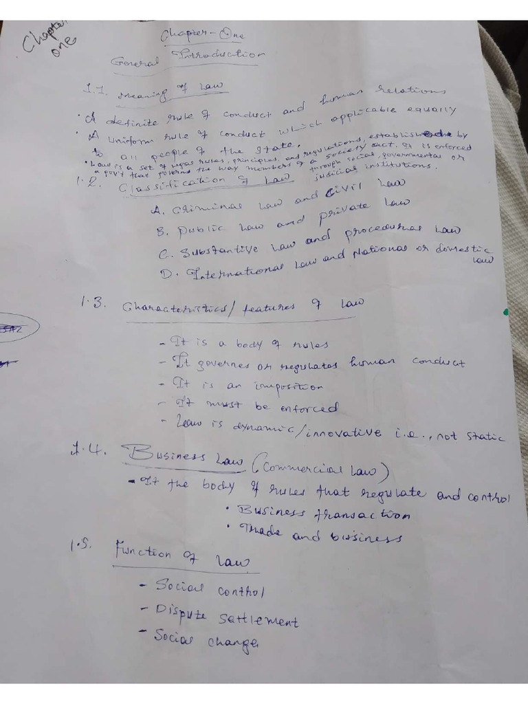 Business Law Short Note updated | PDF