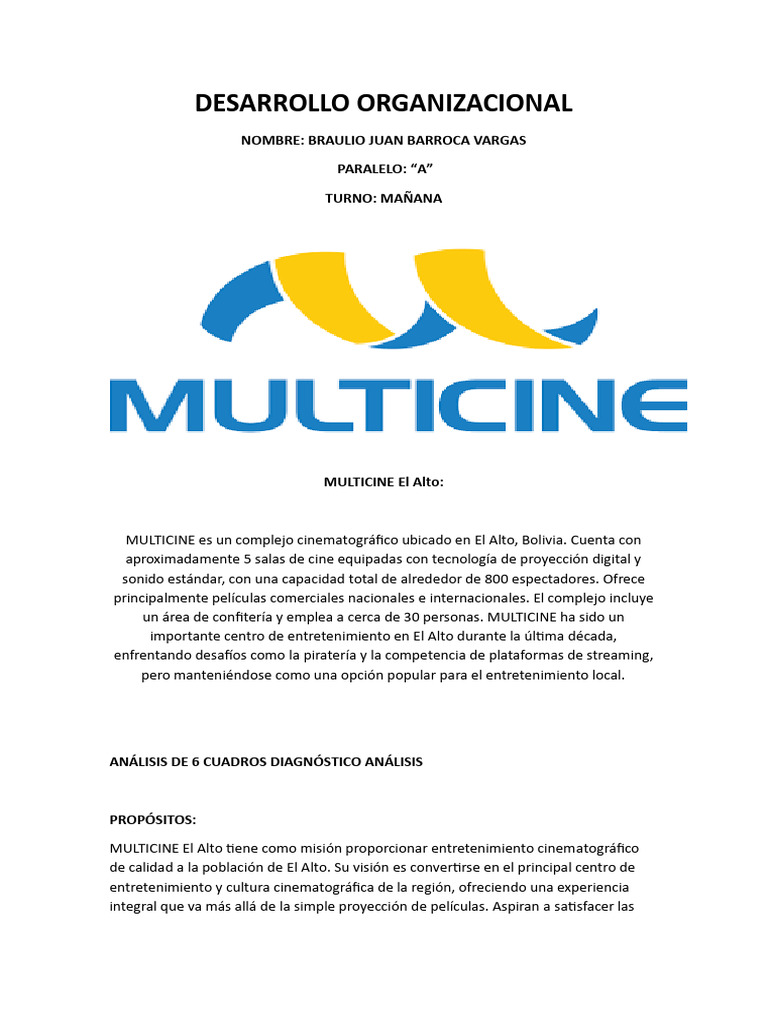 Multicine El Alto | PDF