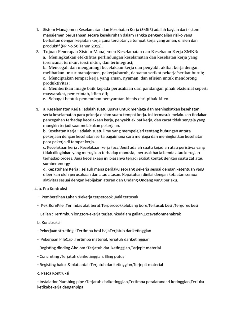 Jawaban UTS K3 | PDF