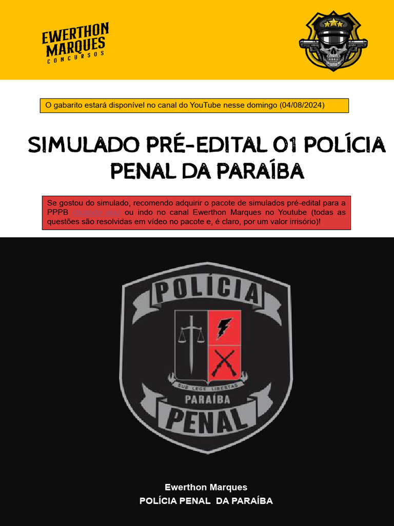 Simulado PPPB 01 | PDF