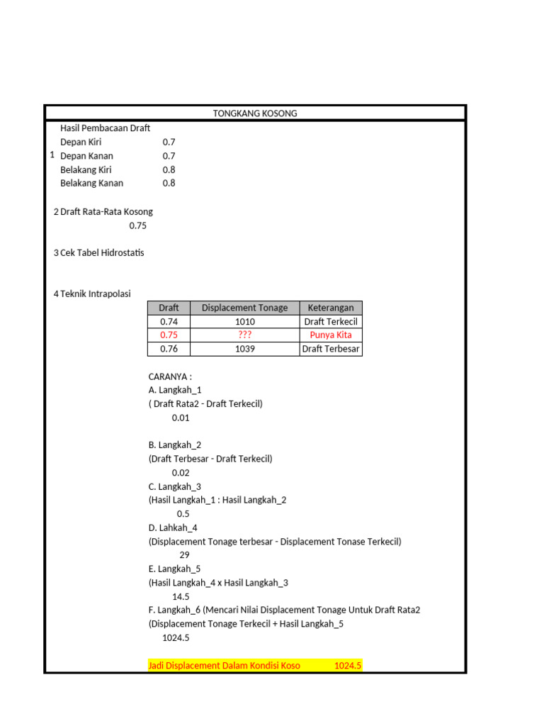 Cara Menghitung Muatan Tongkang | PDF