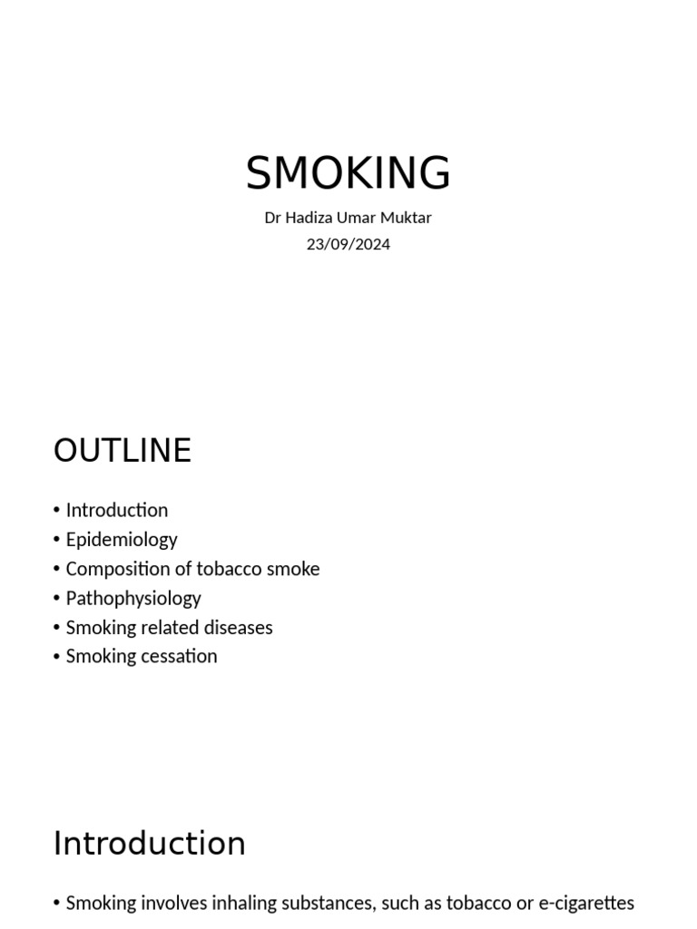 Smoking | PDF