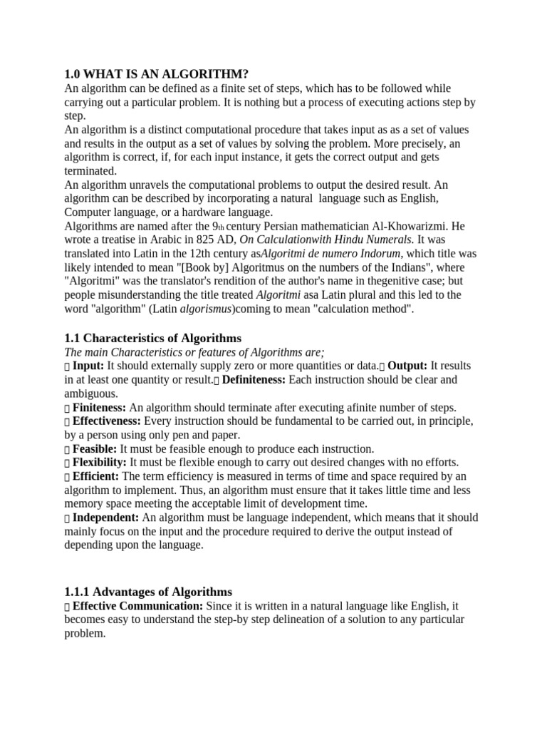 Algorithm Basics | PDF Algorithm Basics | PDF