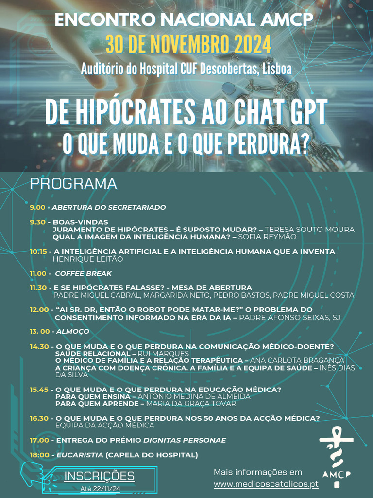Encontro Nacional AMCP - 2024 Programa. | PDF