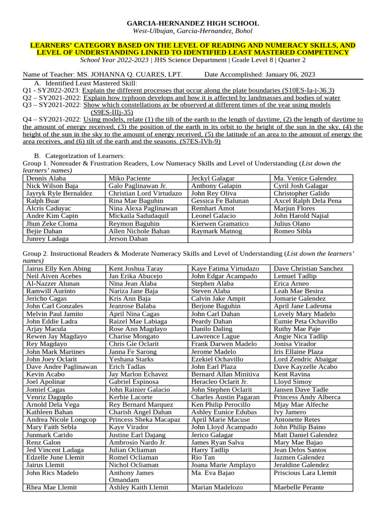 Session 1 Output | PDF