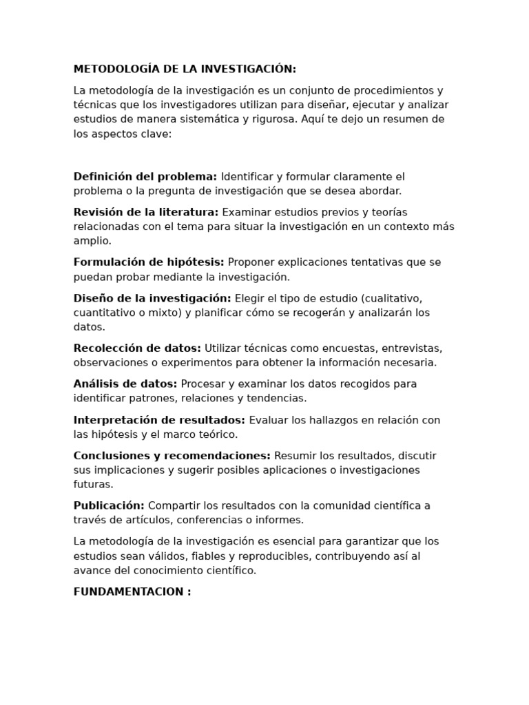 Metodología de La Inv. Uni 1 - 1.1 | PDF | Método científico | Crecimiento personal y profesional