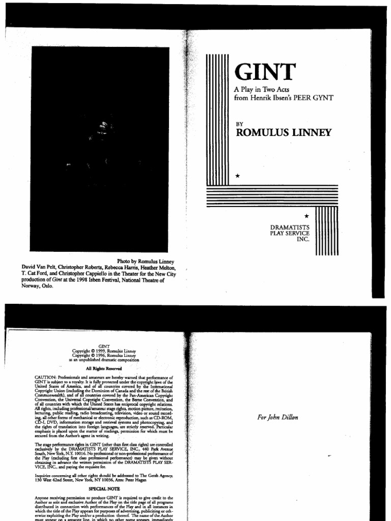 Gint by Romulus Linney | PDF