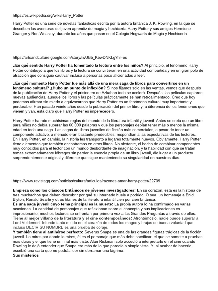 Fichas Informativas | PDF