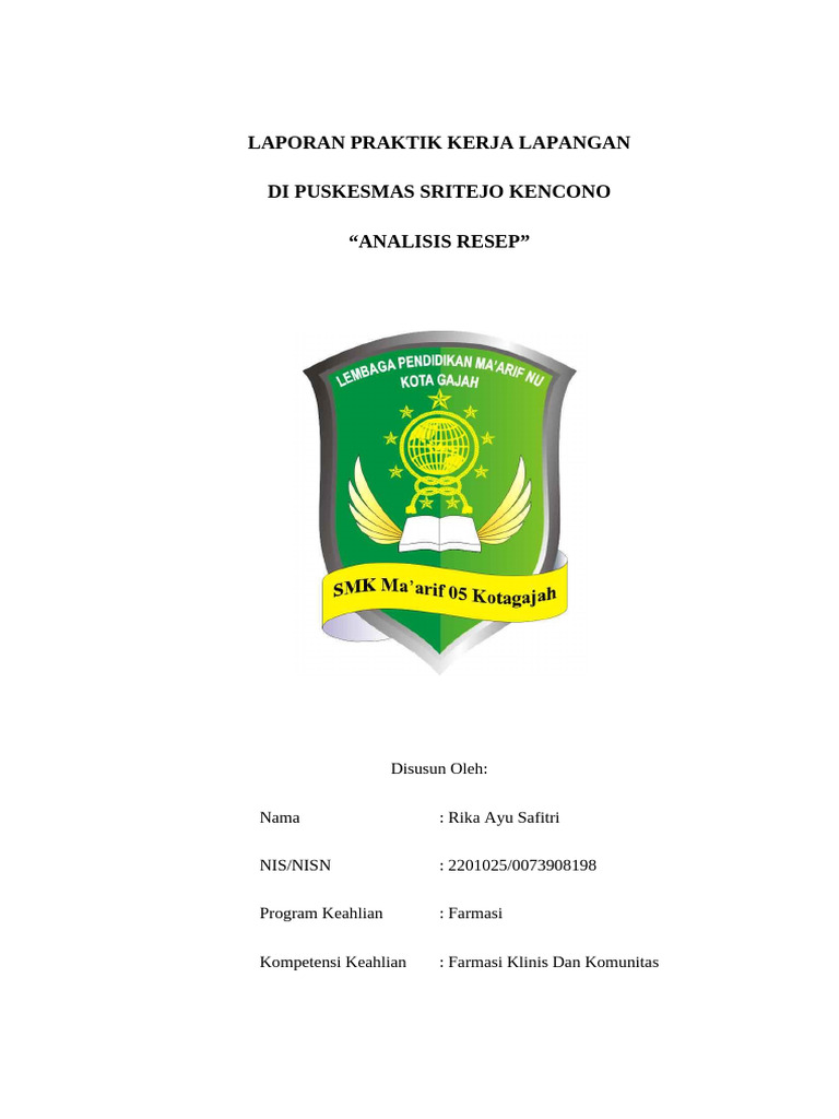 Rika Ayu Safitri Laporan PKL Puskesmas | PDF