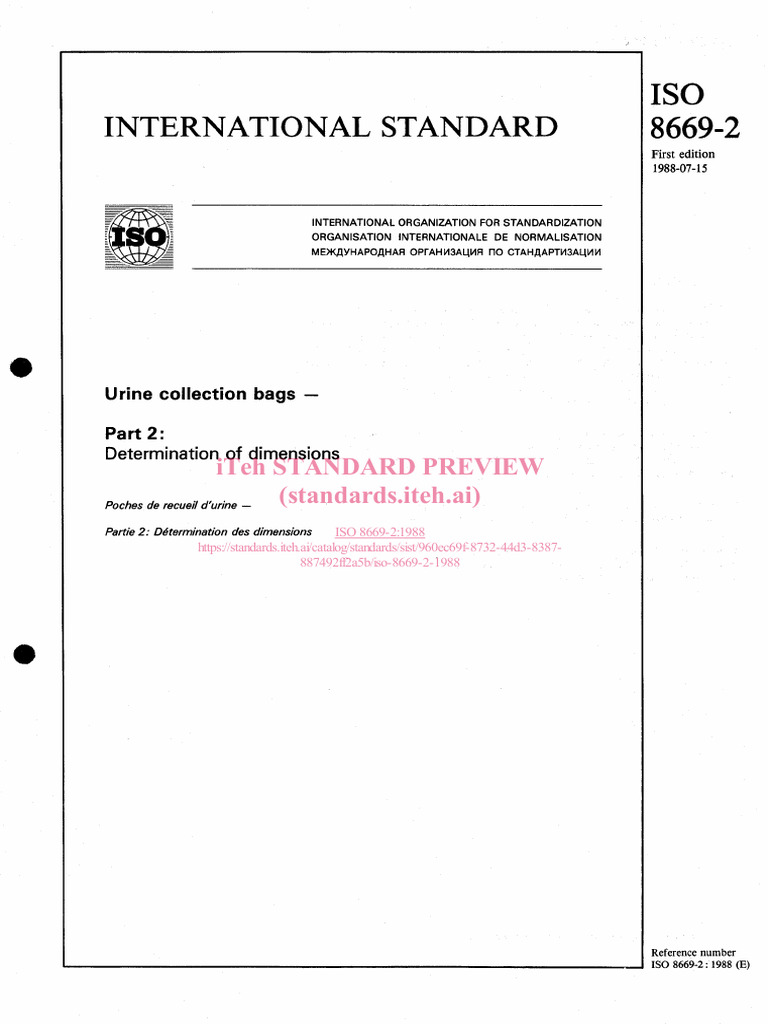 Iso 8669 2 1988 | PDF
