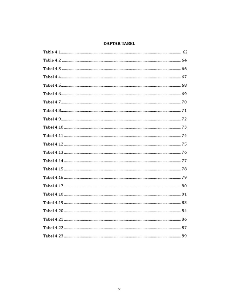 5. DAFTAR TABEL | PDF