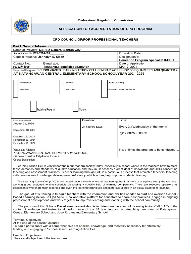 Kces Slac Fro Q1 and Q2 | PDF