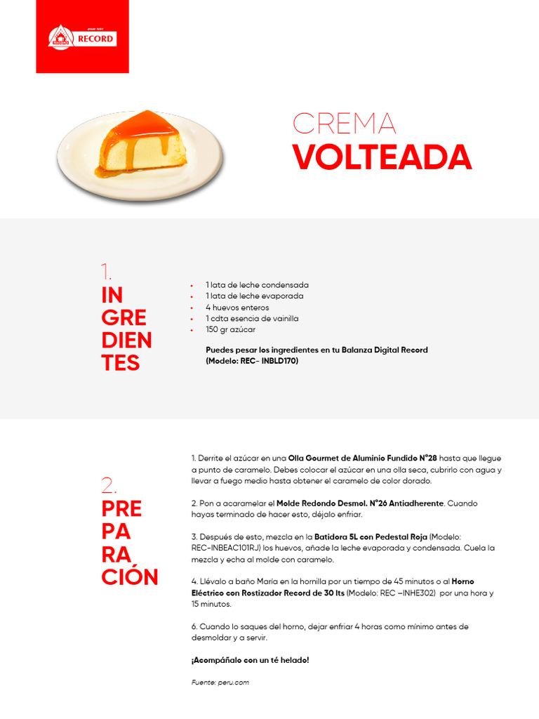 Crema Volteada | PDF