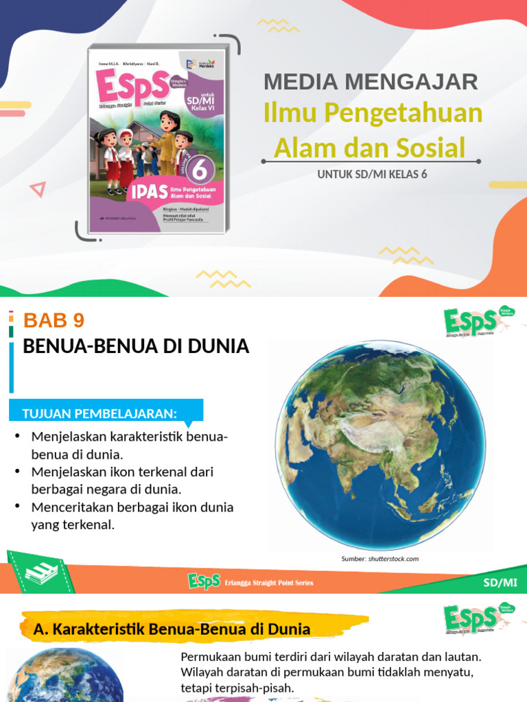 PPT IPAS 6 Benua-Benua Di Dunia (Modulguruku - Com) | PDF