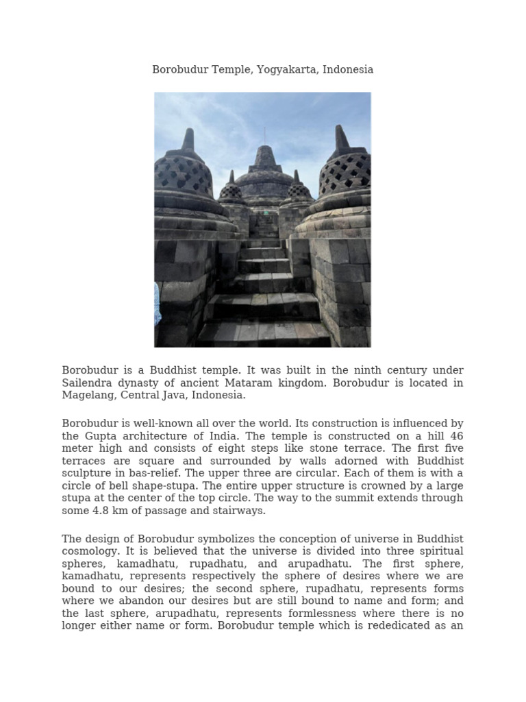 Borobudur Temple | PDF