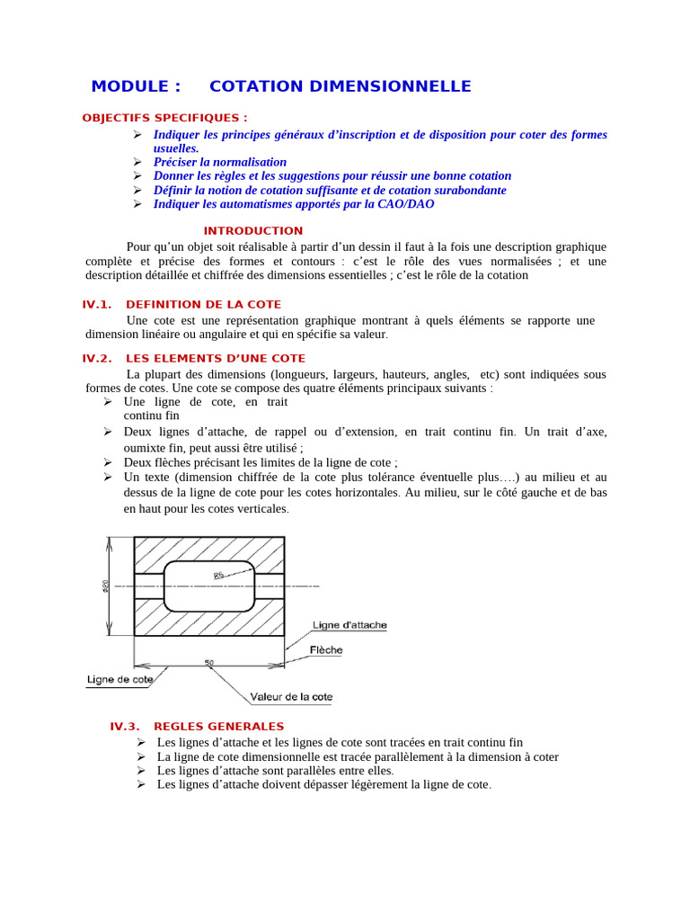 Cotation Dimentionnelle | PDF
