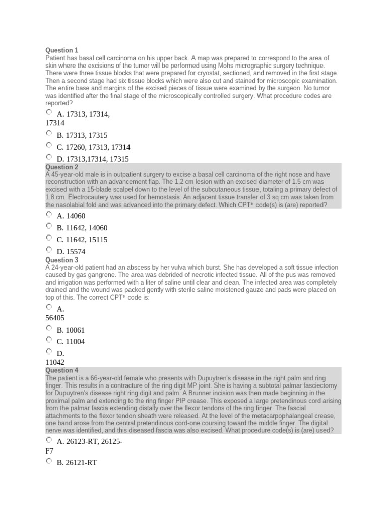 CPT Mock Exam | PDF