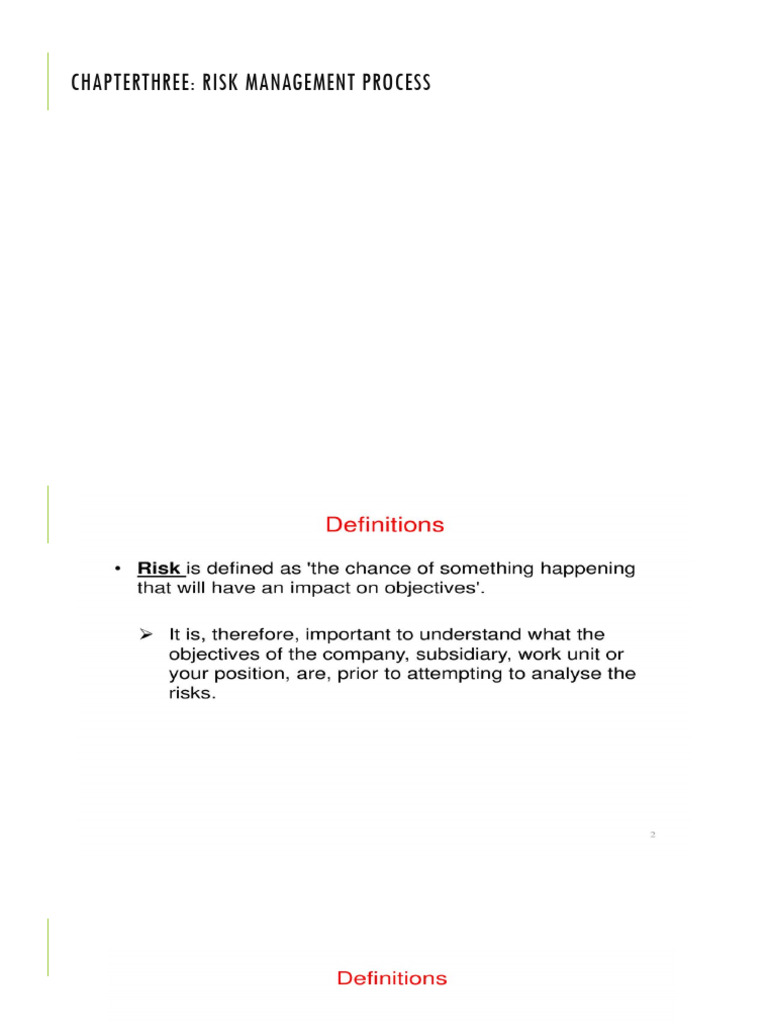 Chapter 3 - Project Risk Managment 2 | PDF