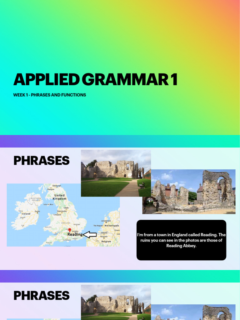 02b Grammar I Phrases Aamp Functions | PDF