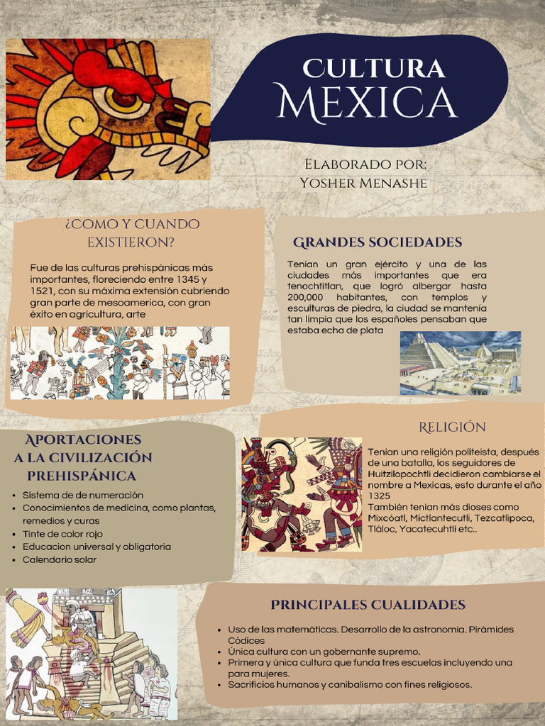 Infografia Sobre La Cultura Mexica Pdf