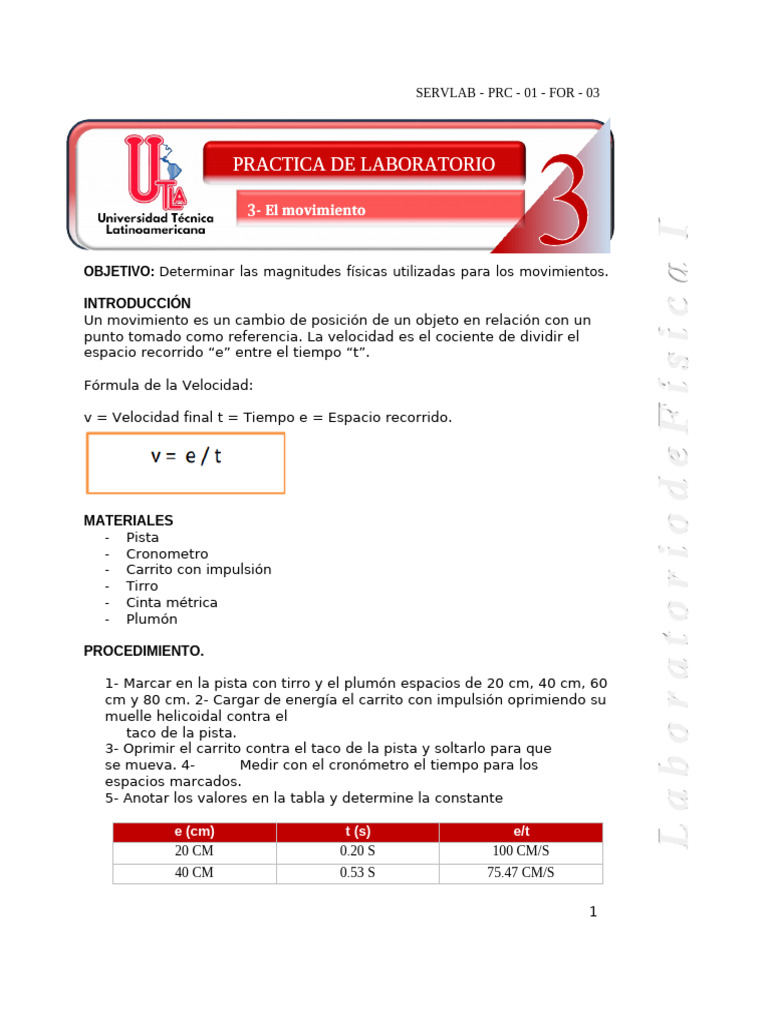 Lab Fisica Pract 3-4 | PDF