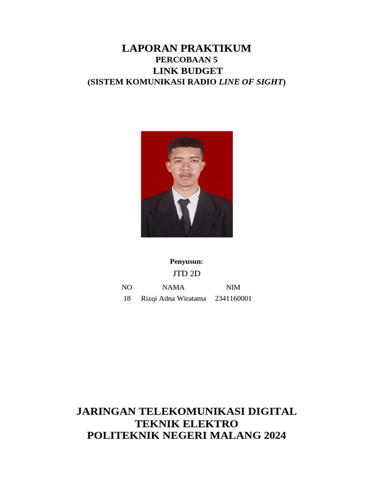 Cover Laprak P. Hudi - KIKI - Percobaan5 | PDF