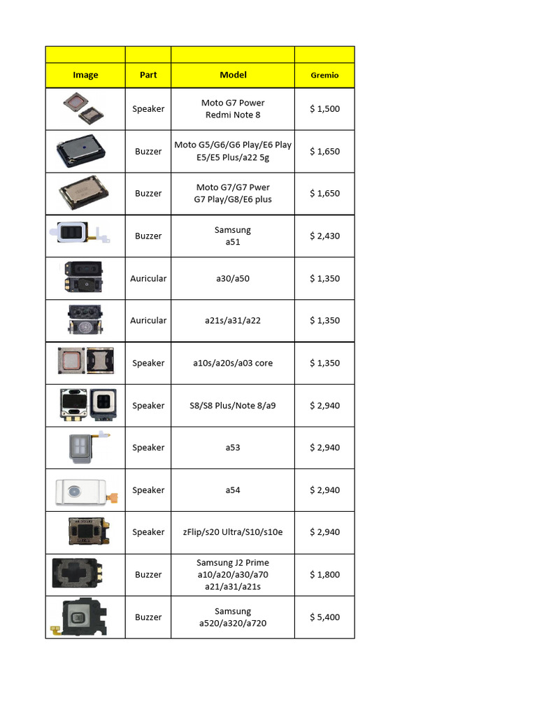 Speaker, Buzzer, Porta Sim-1 | PDF