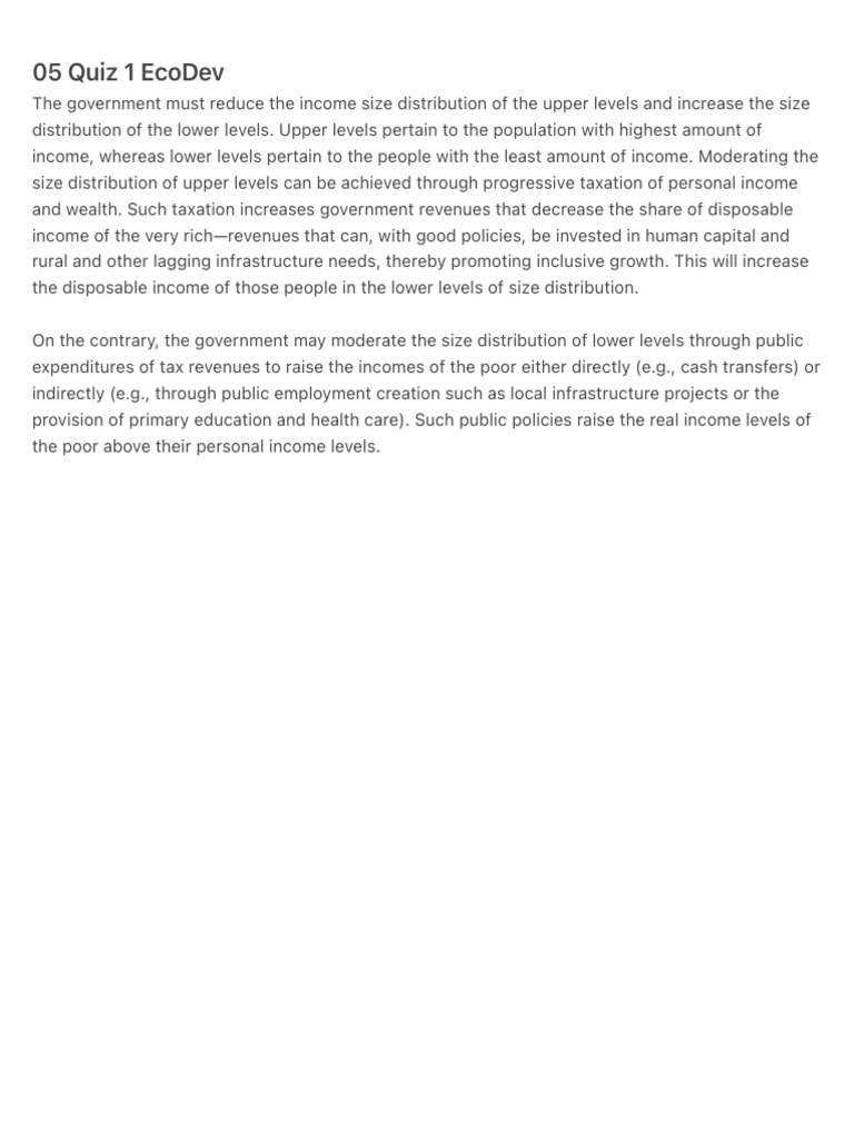 05 Quiz 1 EcoDev | PDF