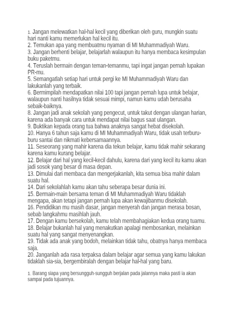 KATA MUTIARA | PDF