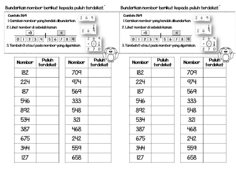 Latihan Bundar Kepada Puluh 2 | PDF